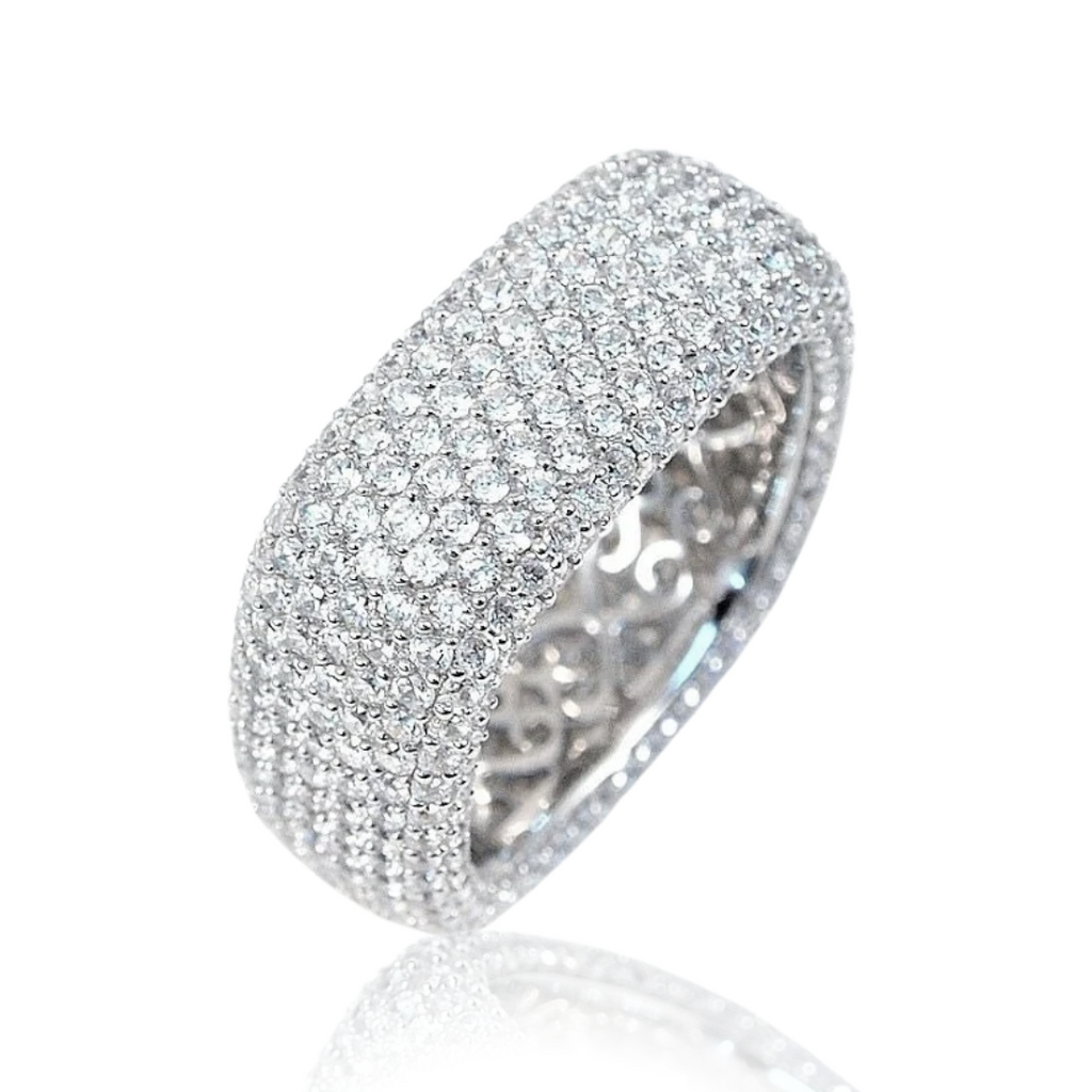 Pavé Square-Shaped diamond ring – Cy Fredrics Jewelers